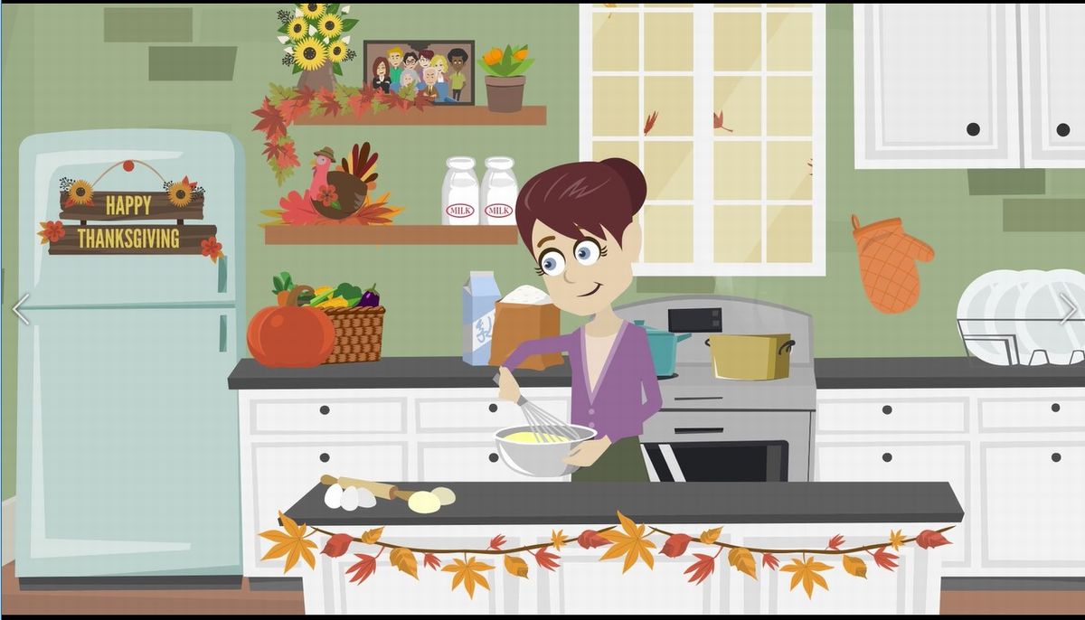 感謝祭（Thanksgiving）のテンプレート – ビジネス向けアニメーション動画作成ツール VYOND
